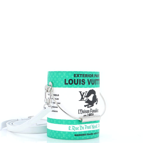 Louis Vuitton LV Paint Can Bag Monogram Canvas and Leather Green 24701857