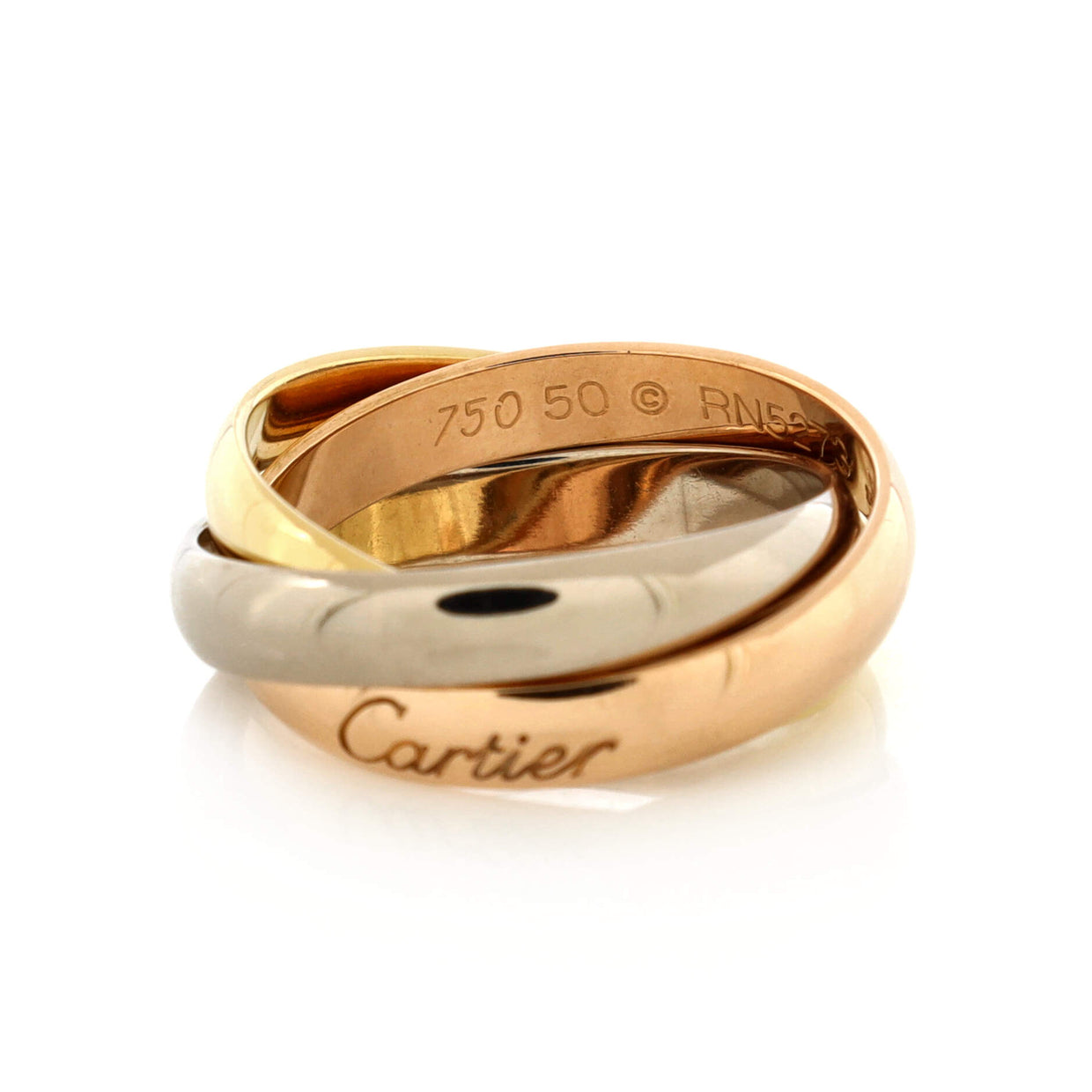 Cartier Trinity Ring 18K Tricolor Gold Medium Tricolor gold 25799143