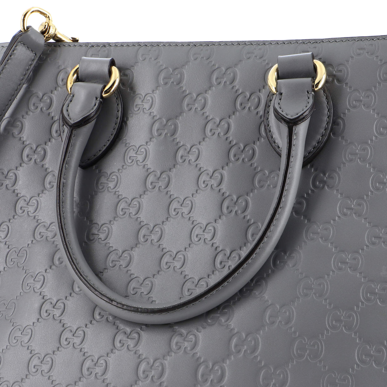 Gucci Soft Signature Convertible Top Handle Bag Guccissima Leather ...