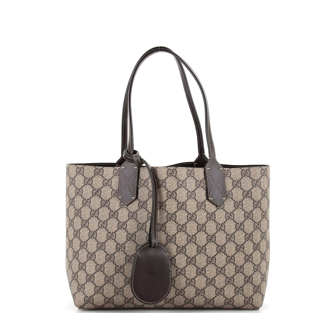 Gucci Reversible Tote GG Print Leather Small Brown 26103738