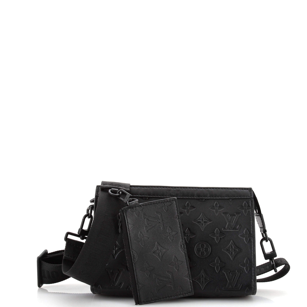 Louis Vuitton Gaston Wearable Wallet Monogram Shadow Leather Black 26103791