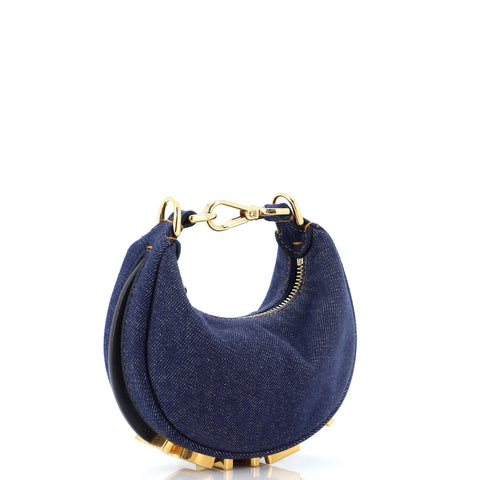 Fendi Fendigraphy Bag Denim Nano Blue 2618811
