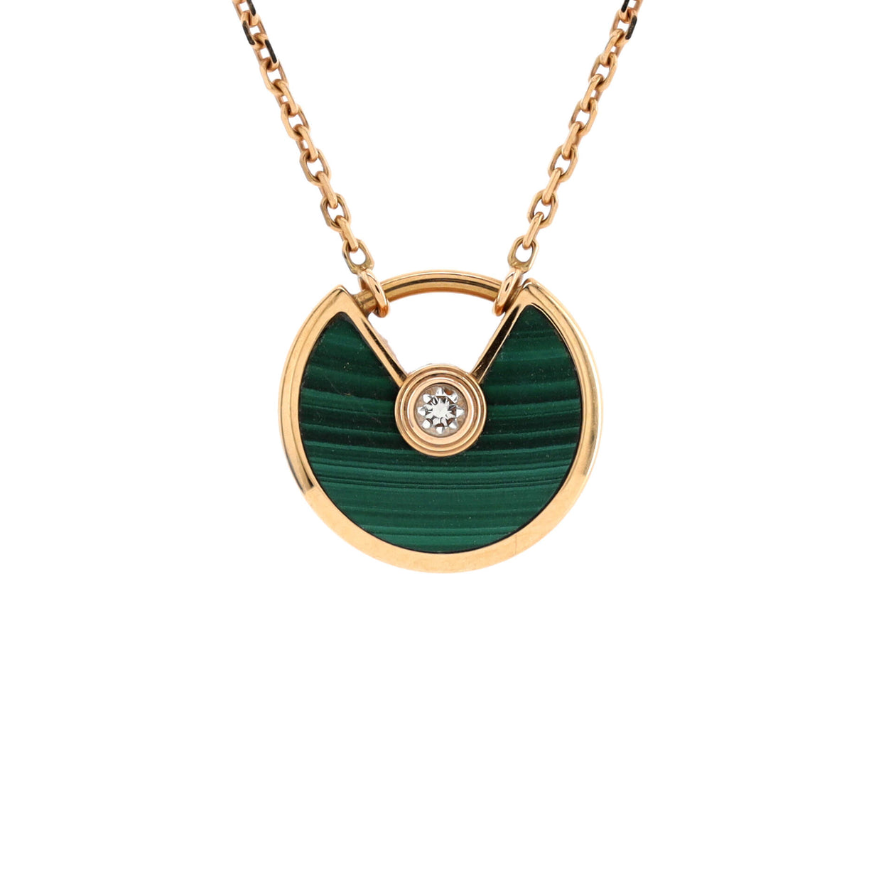 Cartier Amulette de Cartier Pendant Necklace 18K Rose Gold with ...