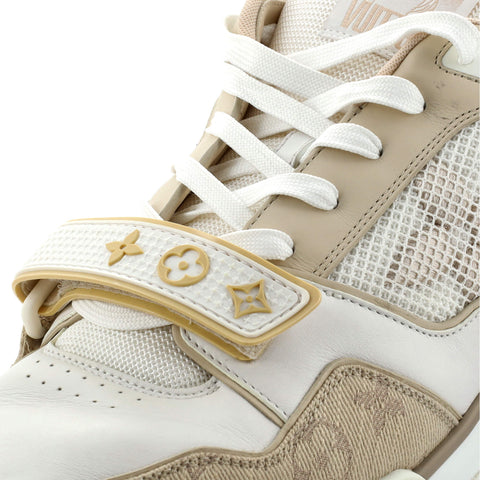 Louis Vuitton Men's LV Trainer Velcro Sneakers Monogram Denim and ...
