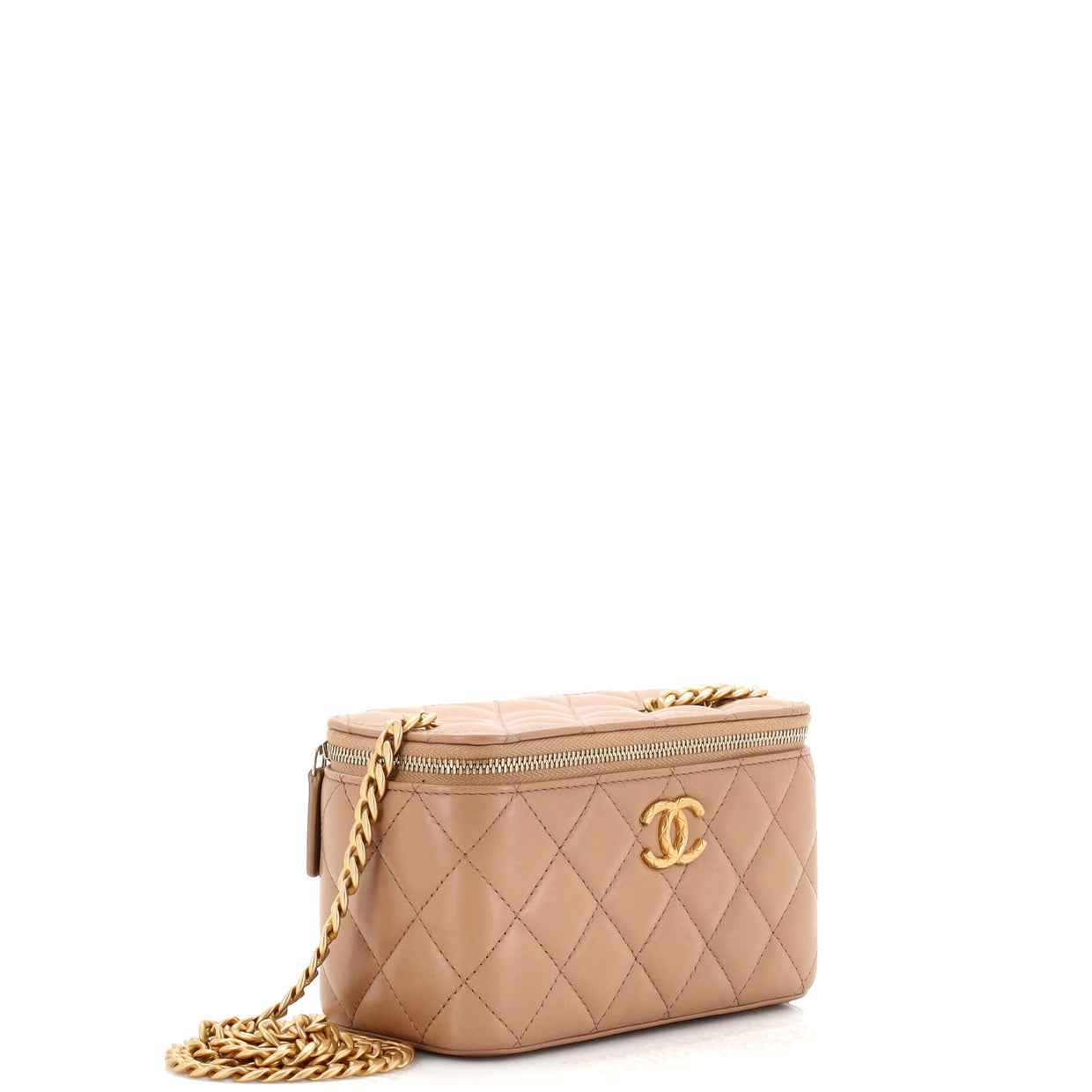 Chanel All Slide Long Vanity Case with Chain Quilted Lambskin Small ...