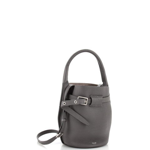 Celine Big Bag Bucket Leather Nano Gray 2658161