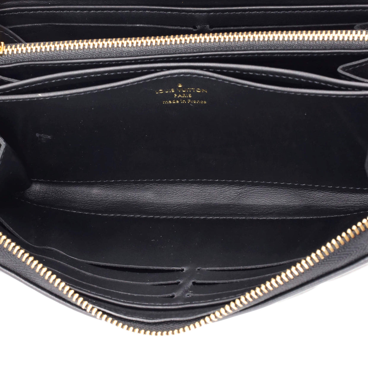 Louis Vuitton Coussin Zippy Wallet Monogram Embossed Lambskin Black 2669451