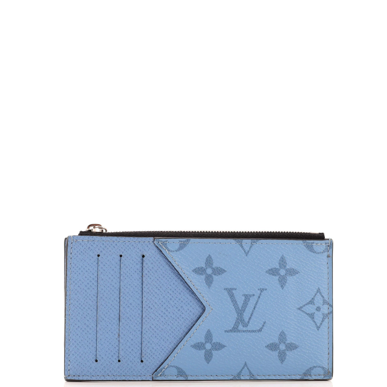 Louis Vuitton Coin Card Holder Monogram Taigarama Blue 2677404