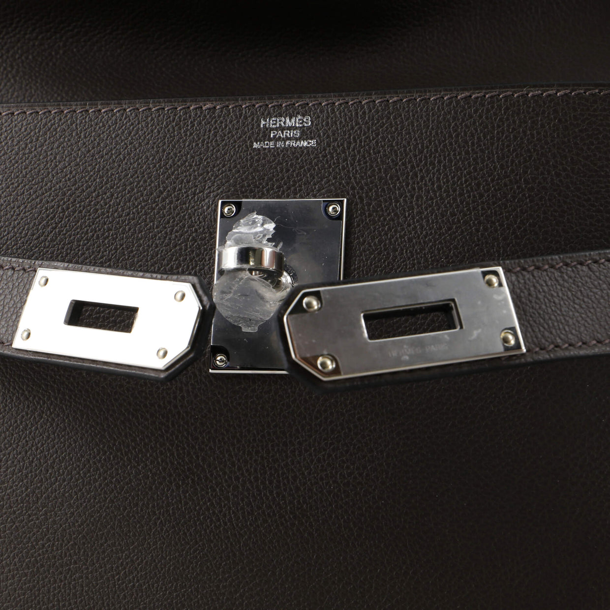 Hermes Kelly Messenger Bag Evercolor PM Brown 267838392