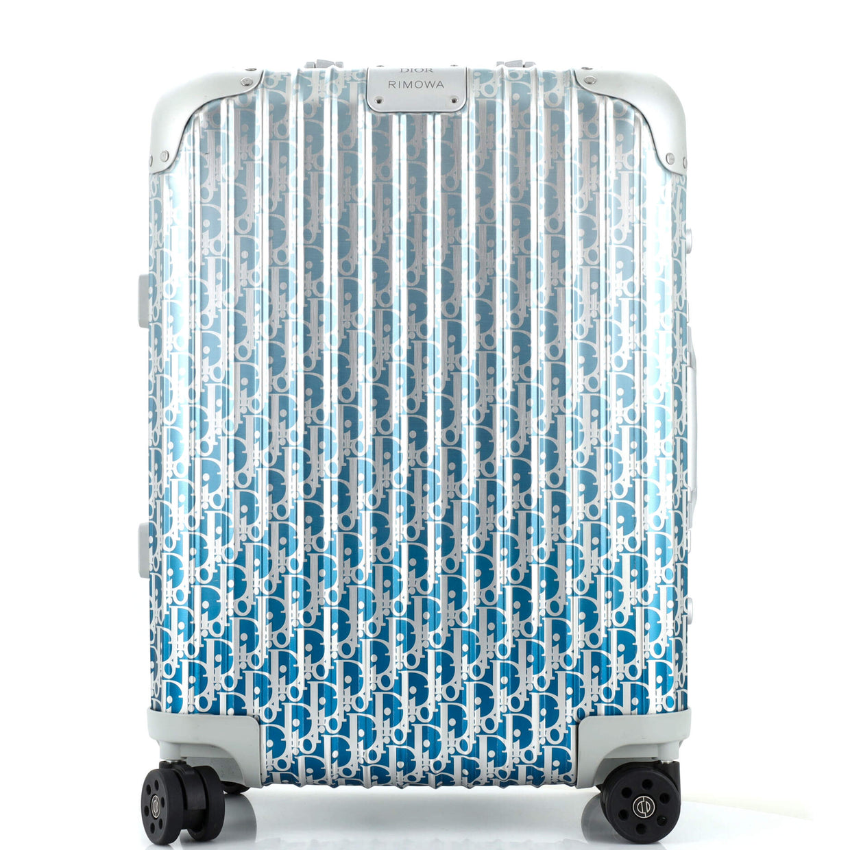 Christian Dior Dior x Rimowa Cabin Trolley Oblique Aluminum Blue 2681781