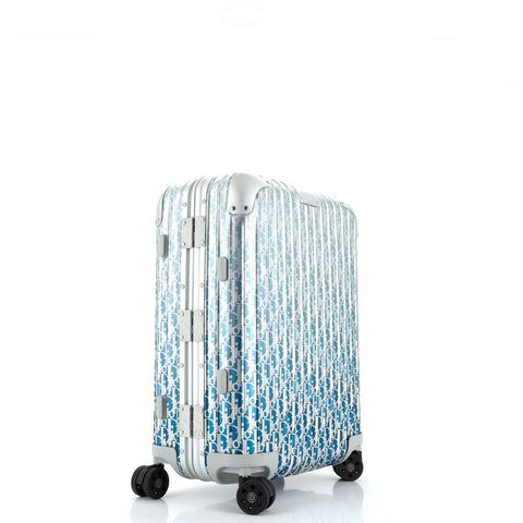 Christian Dior Dior x Rimowa Cabin Trolley Oblique Aluminum Blue 2681781