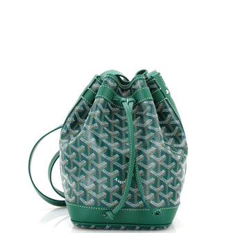 Goyard Petit Flot Bucket Bag Coated Canvas PM Green 2695861