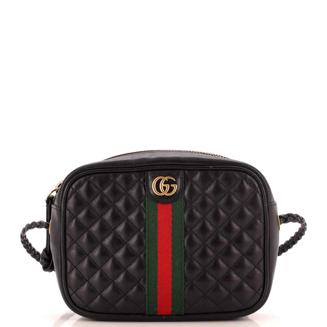 Gucci Trapuntata Camera Bag Quilted Leather Mini Black 2734171