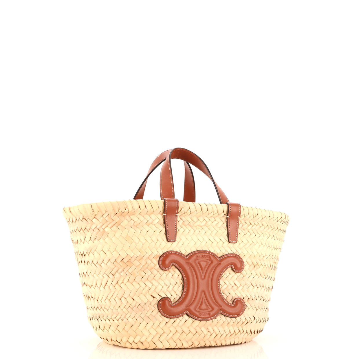 Celine Triomphe Basket Shoulder Bag Teen Neutral 2743761