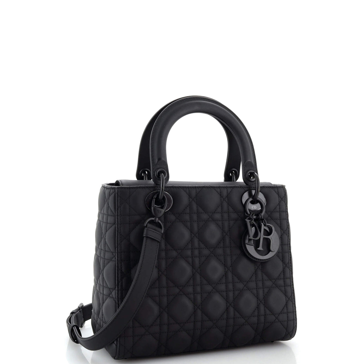 Christian Dior Ultra Matte Lady Dior Bag Cannage Quilt Calfskin Medium ...