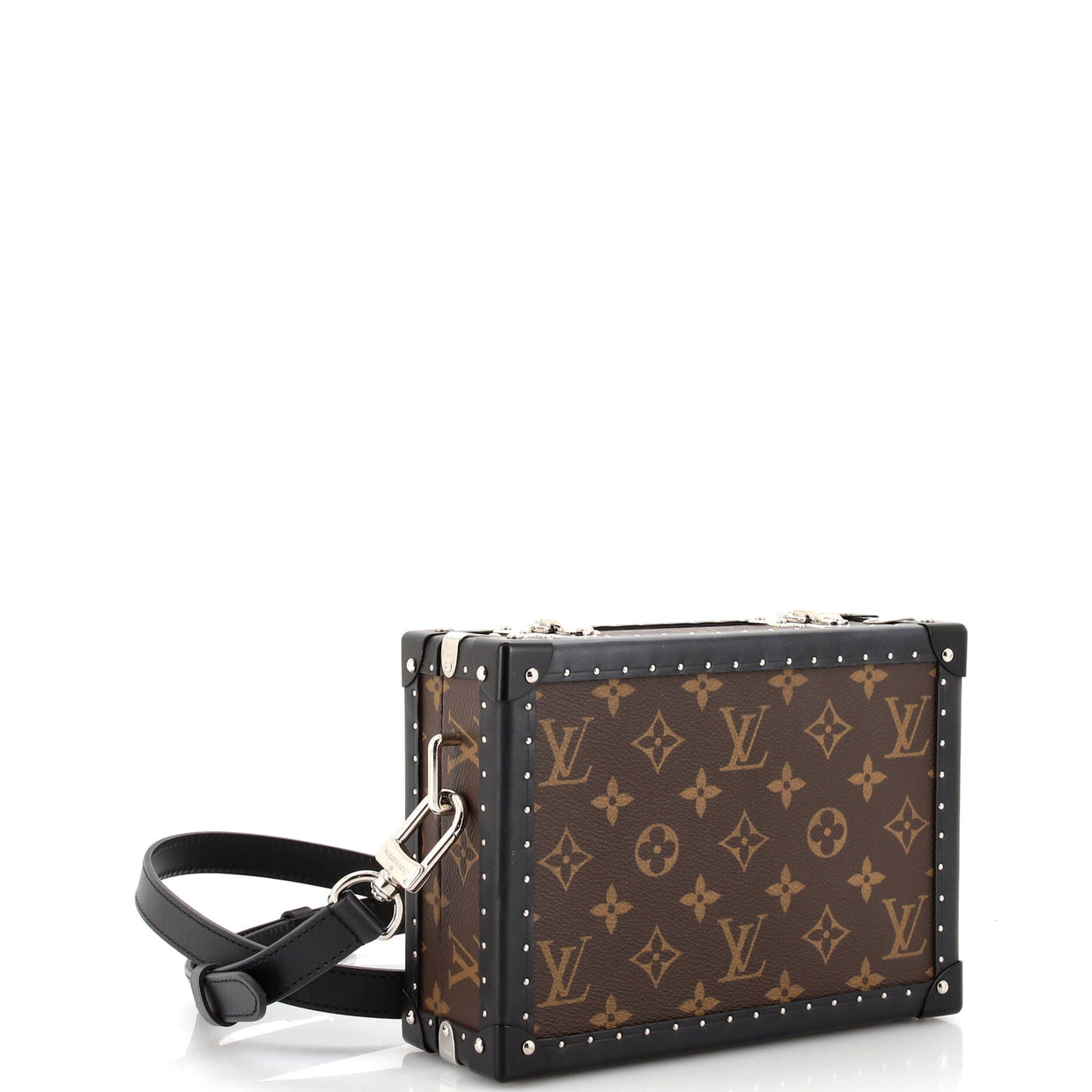 Louis Vuitton Clutch Box Bag Monogram Canvas Black 275393112