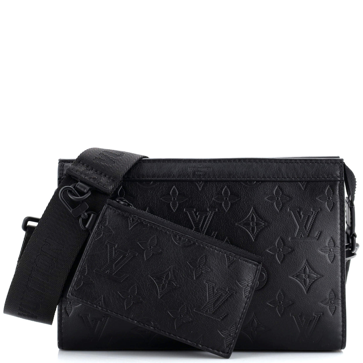 Louis Vuitton Gaston Wearable Wallet Monogram Shadow Leather Black 2766081