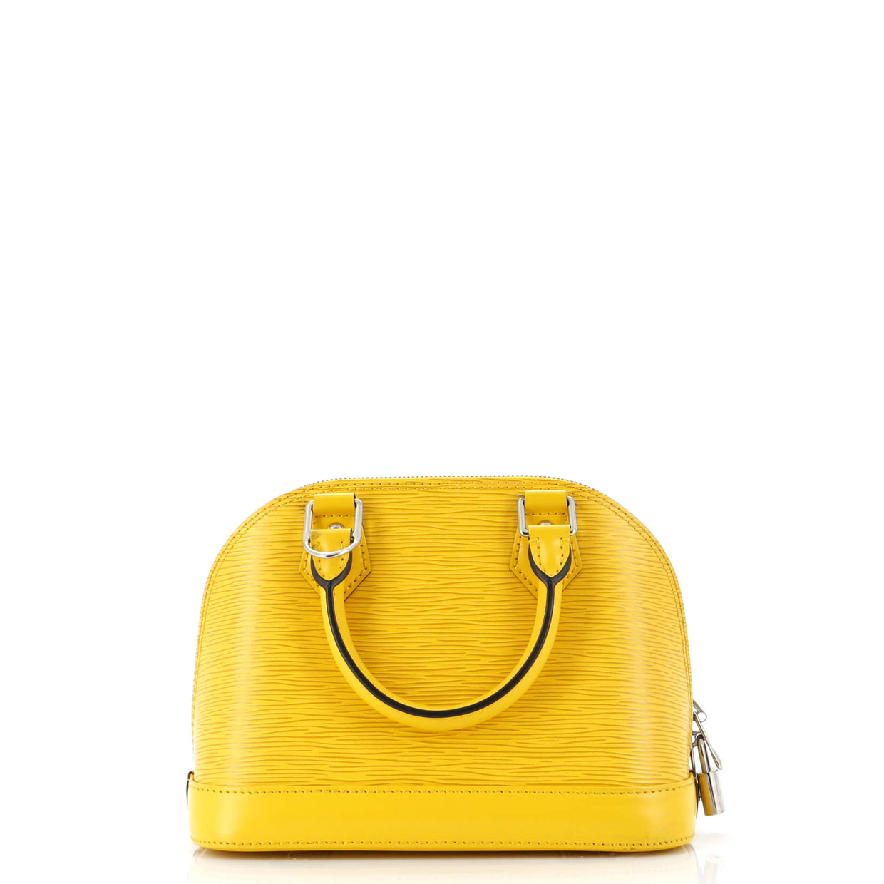 Louis Vuitton Alma Handbag Epi Leather with Logo Jacquard Strap BB ...