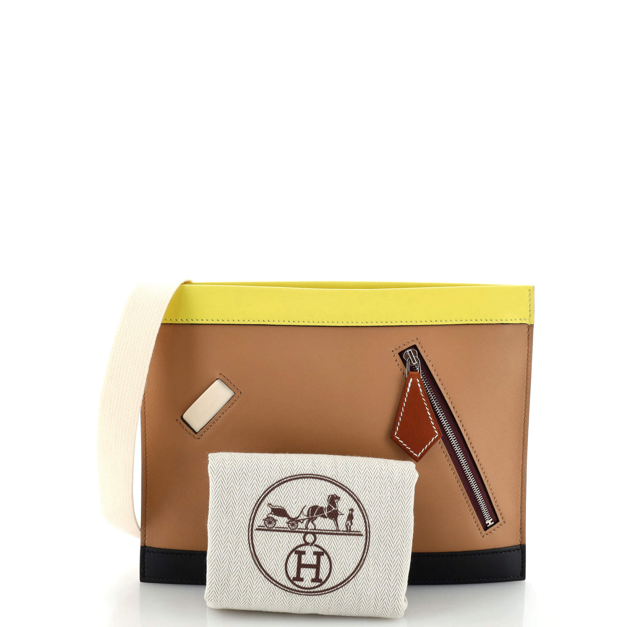 Hermes Colormatic Horizontal Bag Barenia and Swift Black 282928172