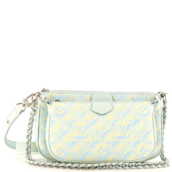 Louis Vuitton Multi Pochette Accessoires Stardust Monogram Empreinte Leather Blue 2833635