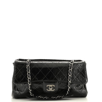 Chanel Ritz Flap Bag Quilted Patent Small Black 2892941