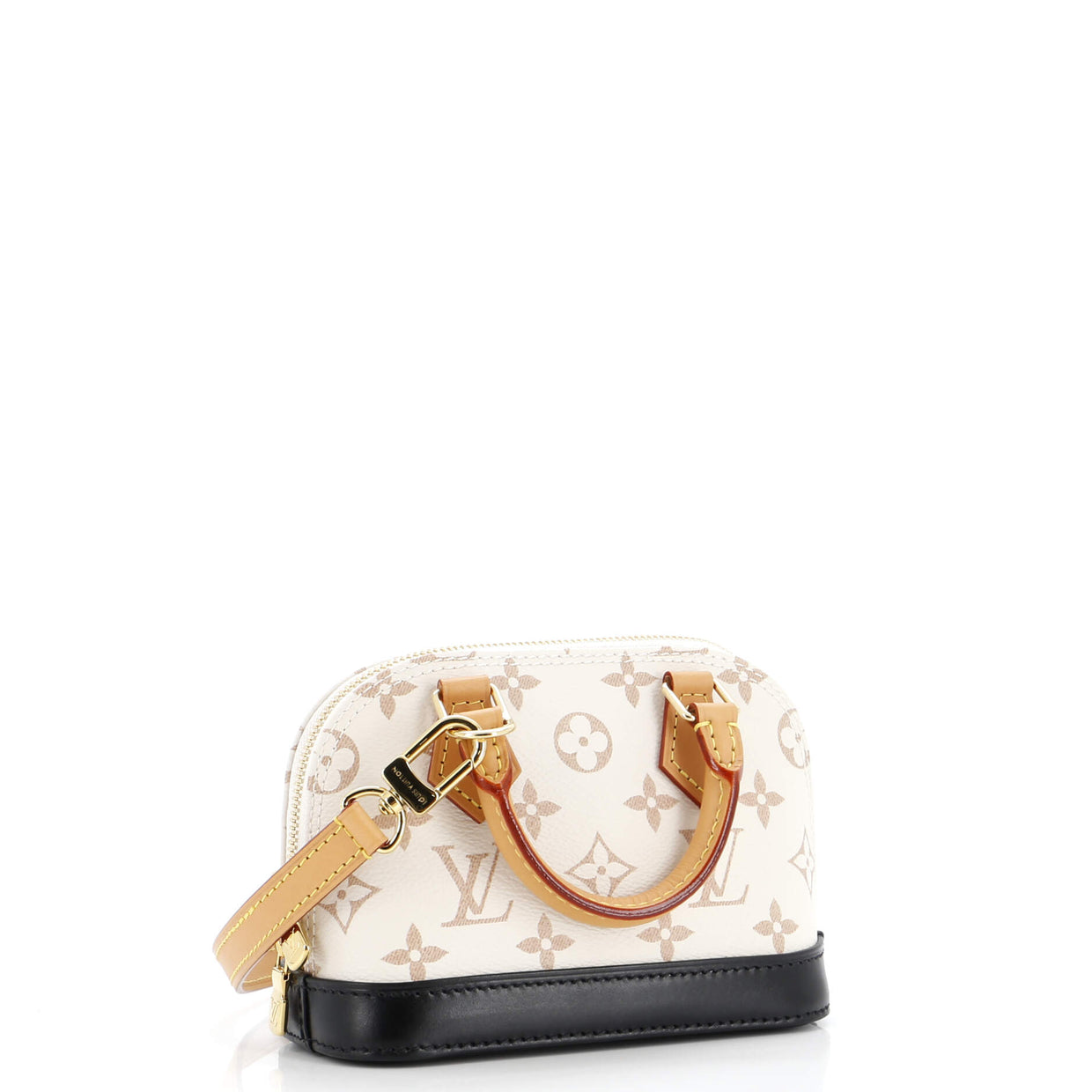 Louis Vuitton Alma Handbag Monogram Dune Canvas Nano Black 2909591