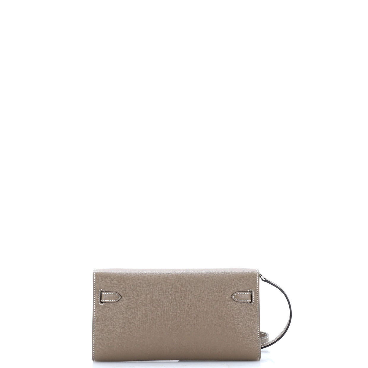 Hermes Kelly To Go Wallet Chevre Mysore Gray 3048741