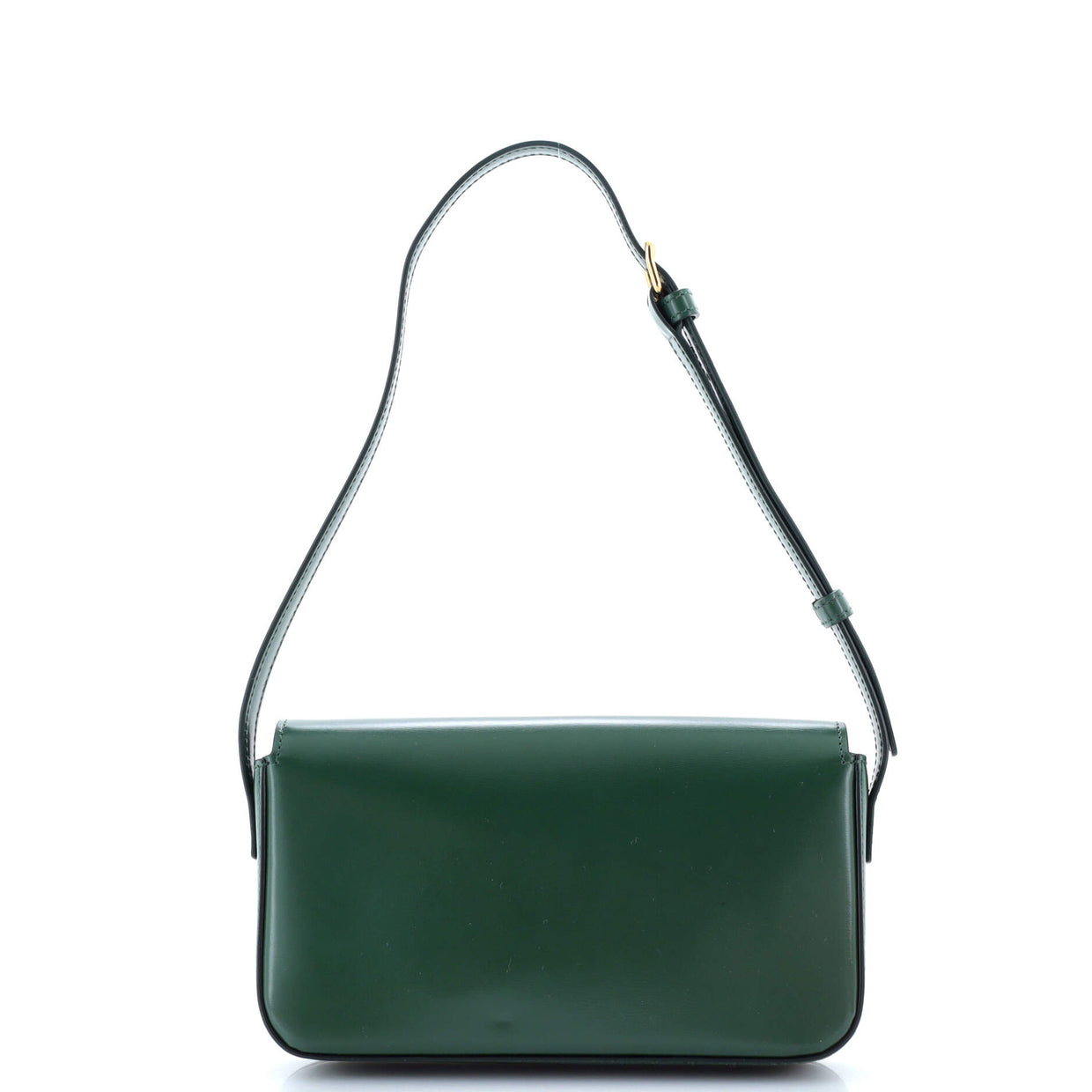 Celine Triomphe East-West Shoulder Bag Smooth Calfskin Green 3050761