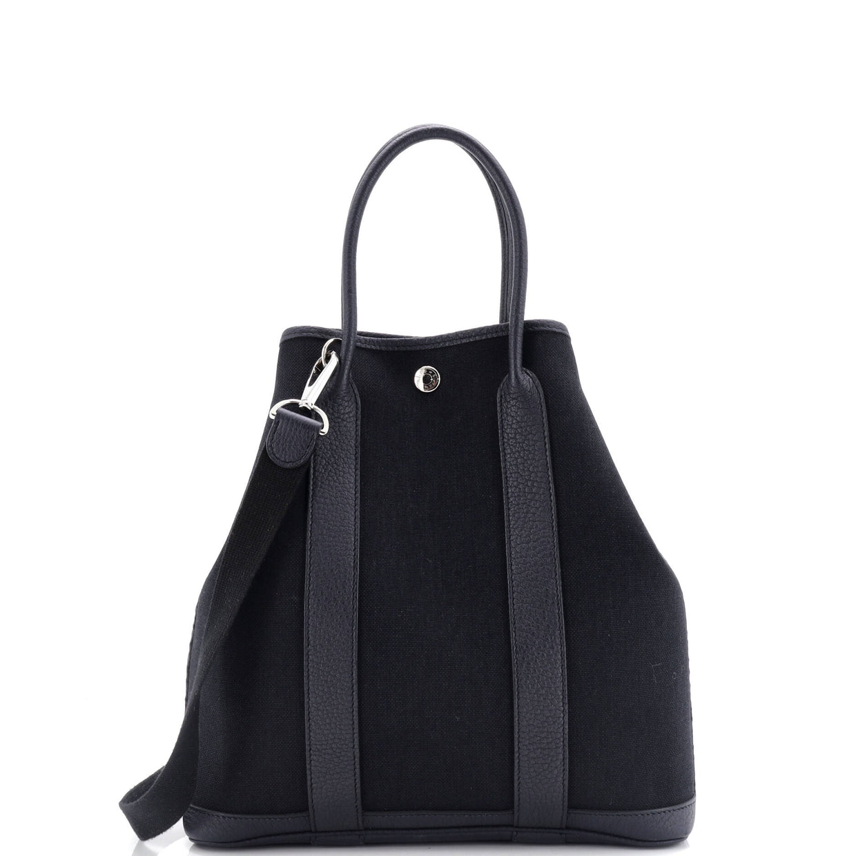 Hermes Garden File Tote Toile and Leather 28 Blue 31000384