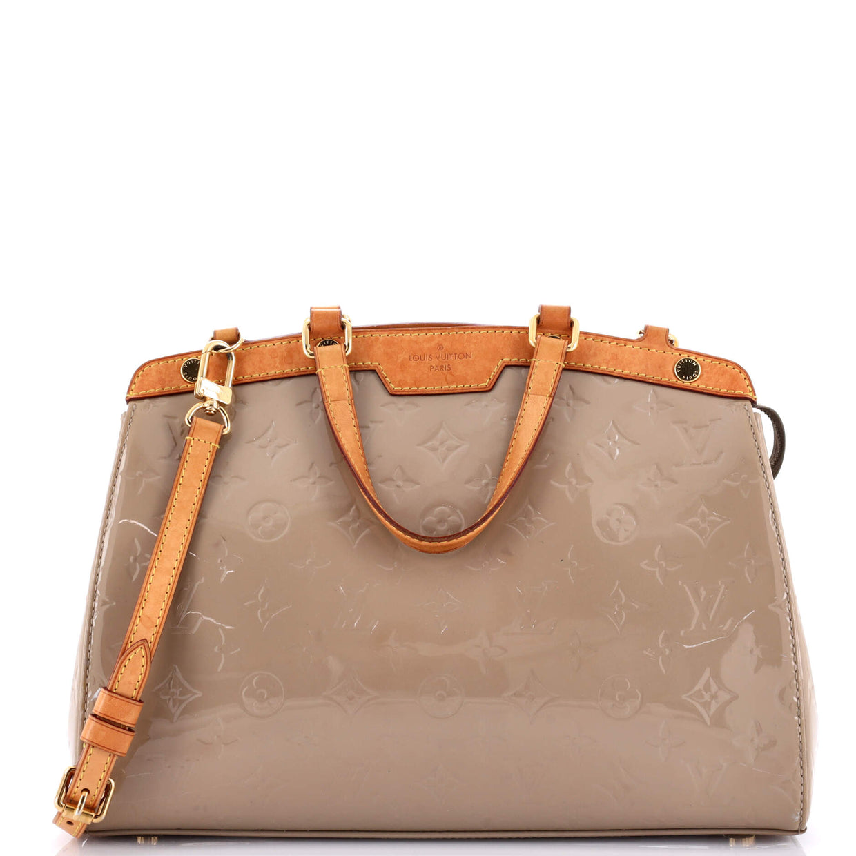 Louis Vuitton Brea Handbag Monogram Vernis MM Neutral 3133191