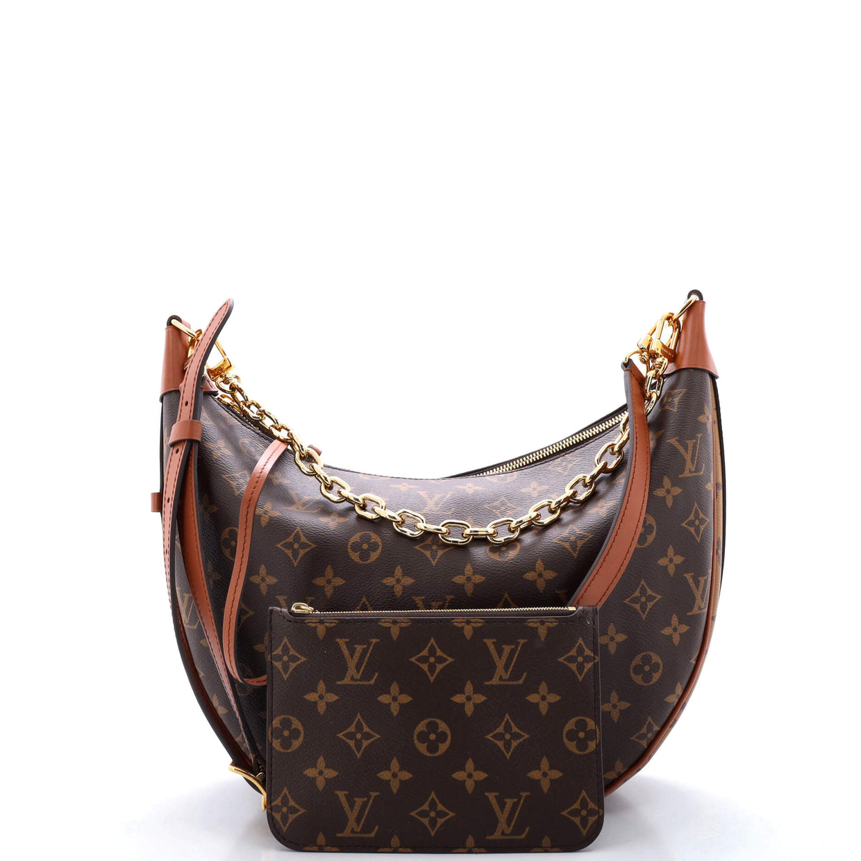 Louis Vuitton Loop Hobo Reverse Monogram Canvas Brown 3207491
