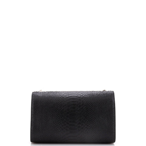 Saint Laurent Classic Monogram Tassel Crossbody Bag Python Embossed ...