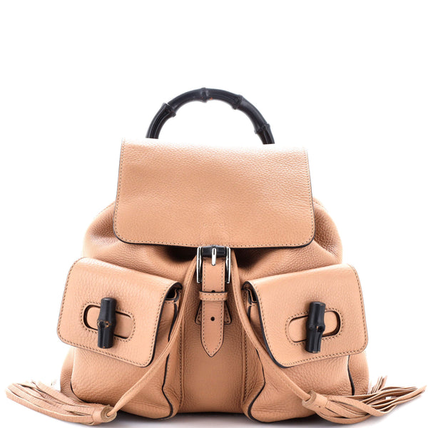 gucci backpack bamboo
