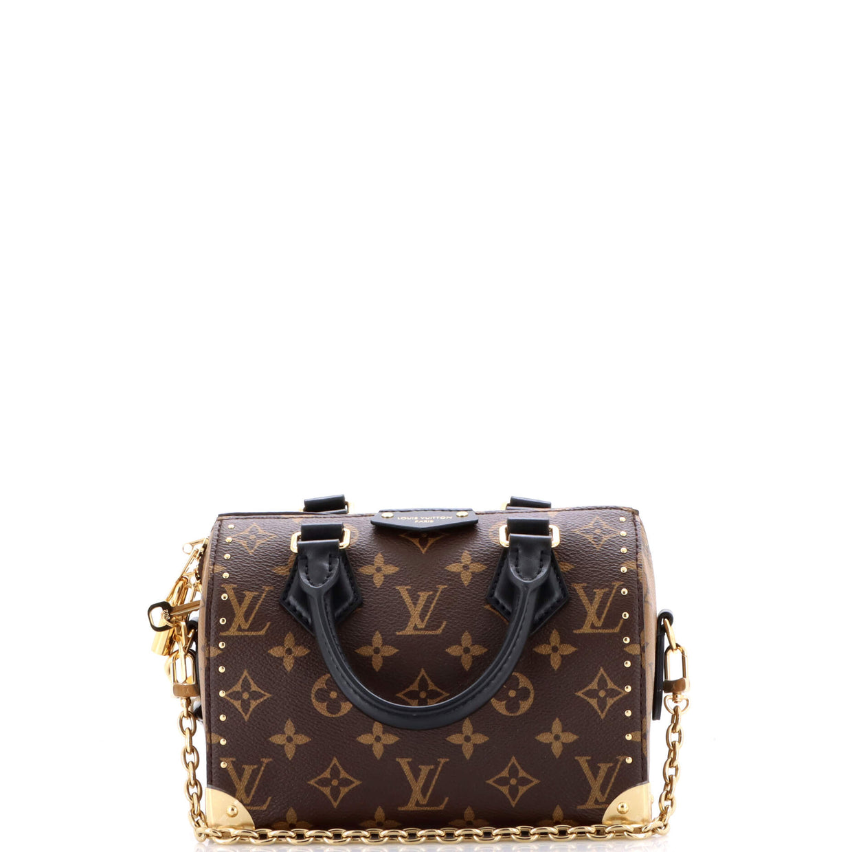 Louis Vuitton Speedy Trunk Bag Reverse Monogram Canvas 20 Brown 3356161