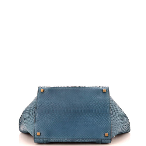 Celine Phantom Bag Python Medium Blue 3442151