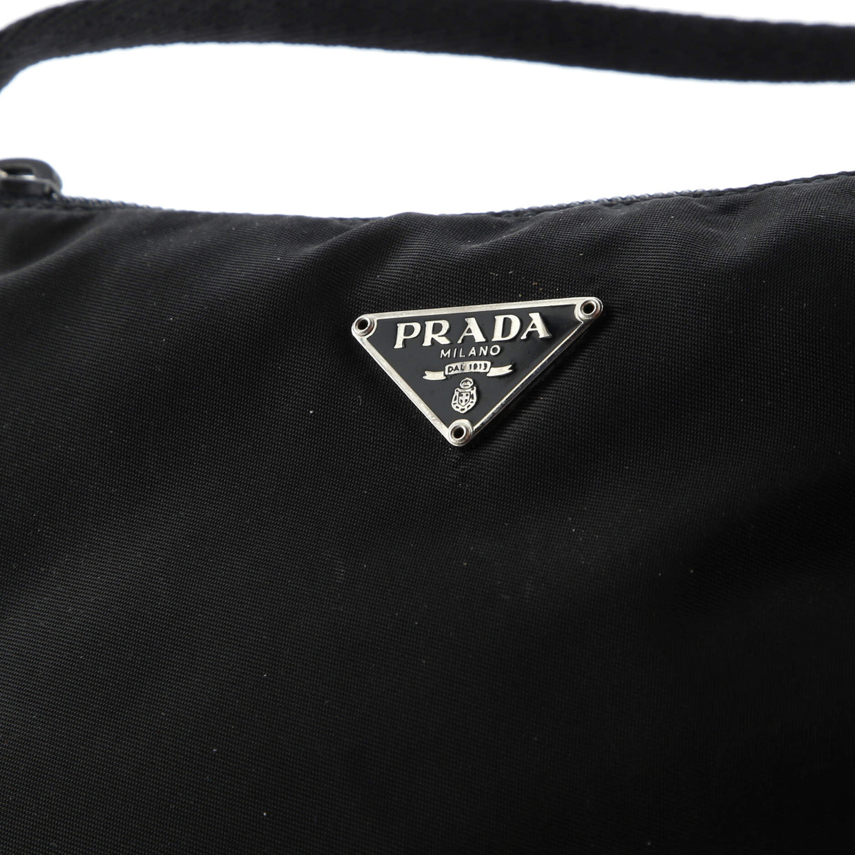 Prada Pochette Shoulder Bag Tessuto Small Black 3464551
