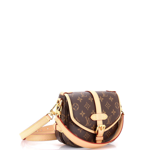 Louis Vuitton Saumur Handbag Monogram Canvas BB Brown 3526491