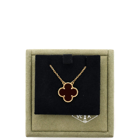 Van Cleef & Arpels Vintage Alhambra Pendant Necklace 18K Yellow Gold ...