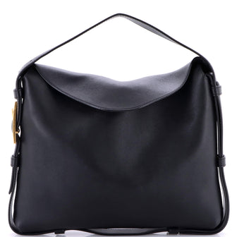 Bottega Veneta Cradle Shoulder Bag Leather Medium Black 3588711