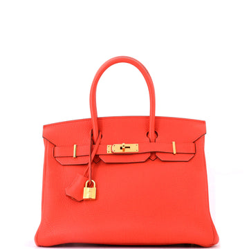 Hermes Birkin Handbag Orange Togo with Gold Hardware 30 Orange 4374191