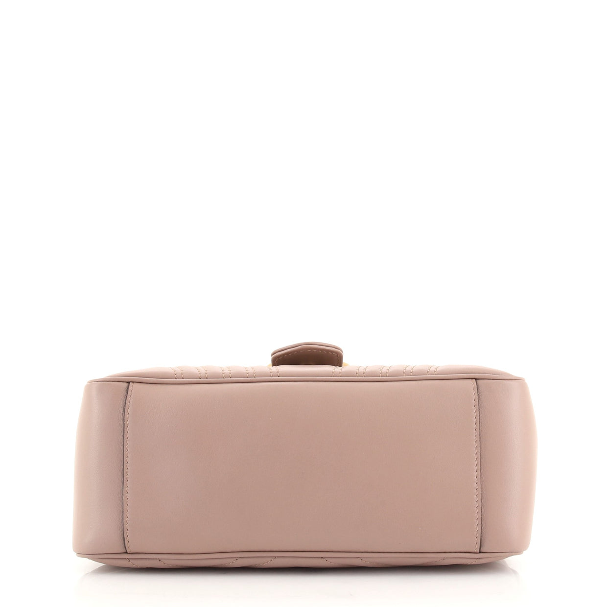 Gucci GG Marmont Top Handle Flap Bag Matelasse Leather Small Neutral ...