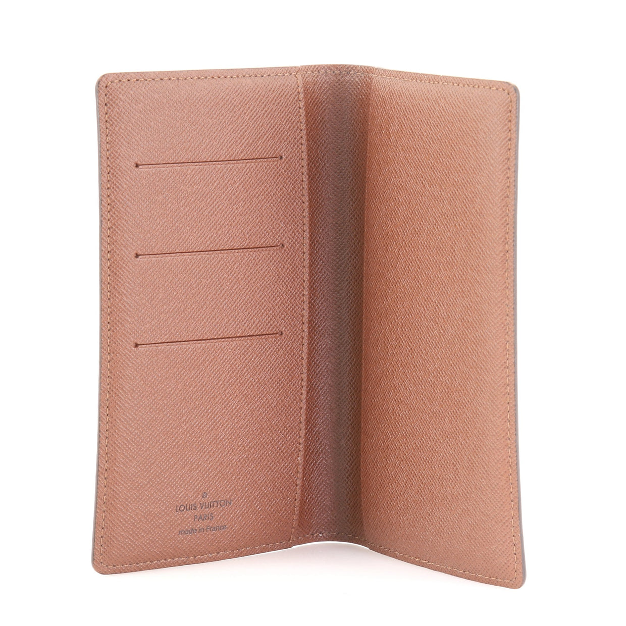 Louis Vuitton Checkbook Cover Monogram Canvas Brown 1058911