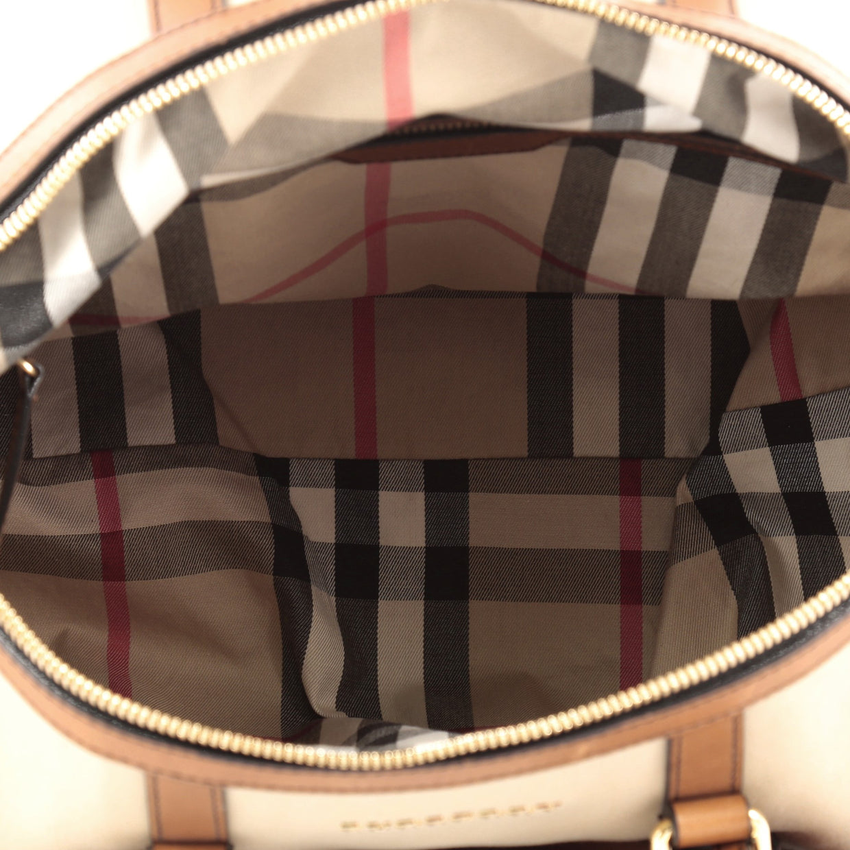 Buy Burberry Boston Holdall Duffle Bag Canvas and Leather 1490701