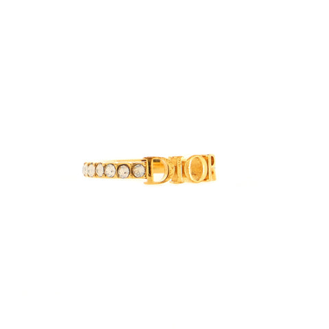 Christian Dior Dio(r)evolution Ring Metal and Crystals Gold 1604801