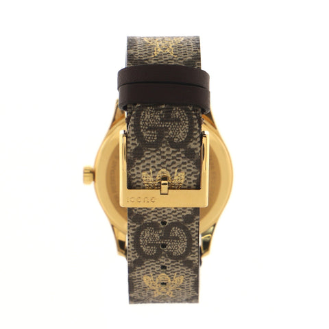 Gucci G-Timeless Quartz Watch Stainless Steel and Printed GG Coated ...