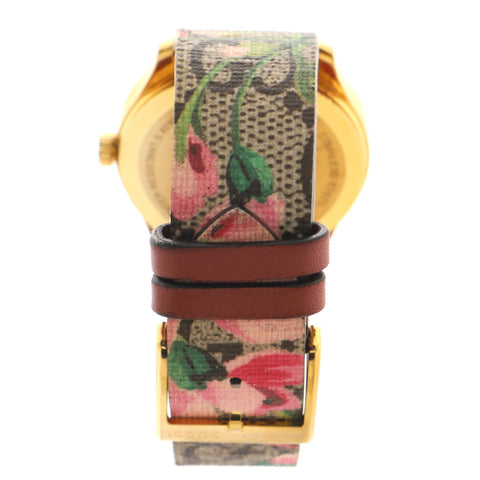 Gucci G-Timeless Quartz Watch PVD Stainless Steel and Blooms Print GG ...
