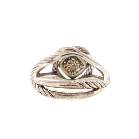David Yurman Infinity Ring Sterling Silver with Diamonds 13mm Silver ...
