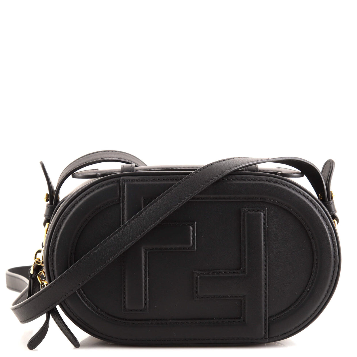 Fendi O'Lock Camera Bag Leather Mini Black 1726301