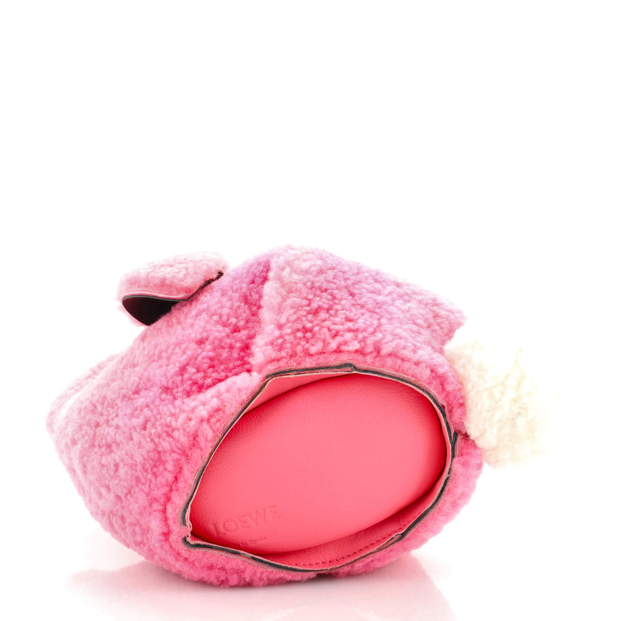 Loewe Rabbit Crossbody Bag Shearling Mini Pink 178724101