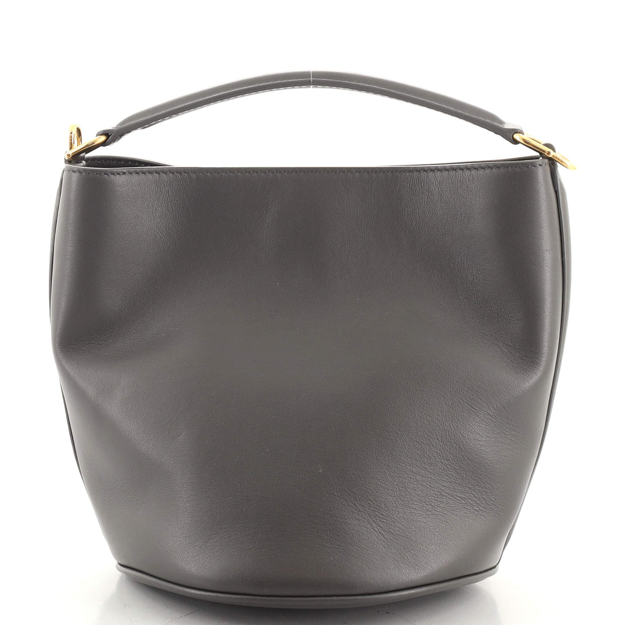 Celine Bucket 16 Bag Leather Teen Gray 18087856